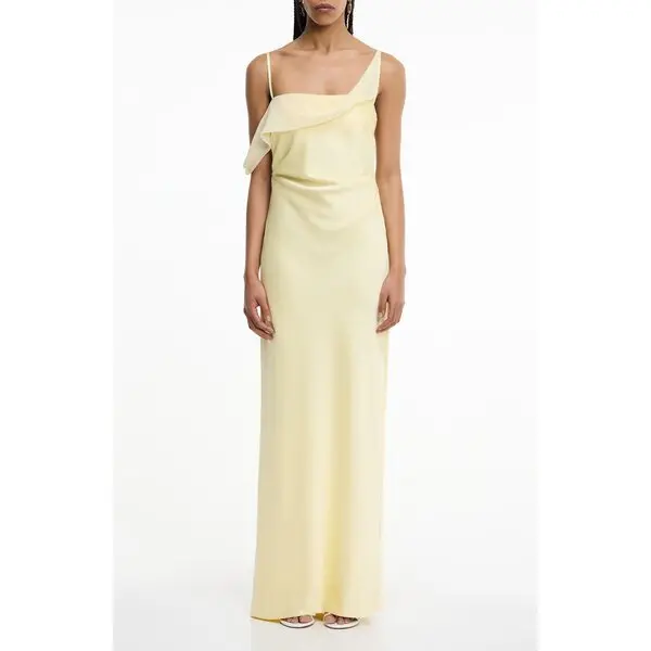 Significant Other Devlyn Satin & Chiffon Gown - Butter