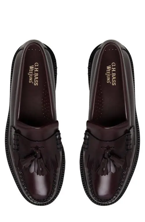G.H.BASS Layton Leather Penny Loafer - Wine