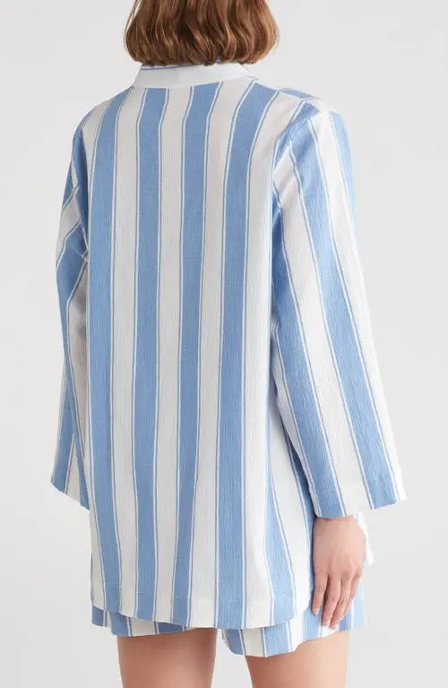 Desmond & Dempsey Feluka Stripe Stretch Cotton Short Pajamas