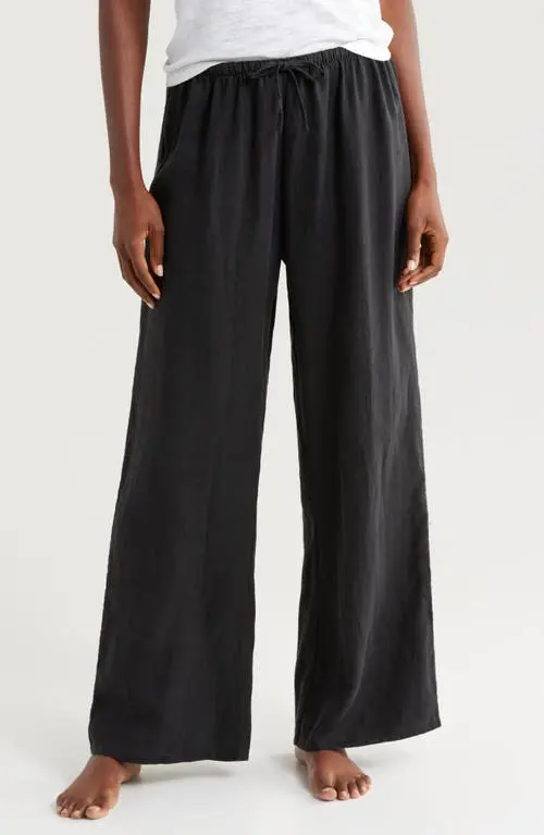 Desmond & Dempsey Lounge Pajama Trouser - Black