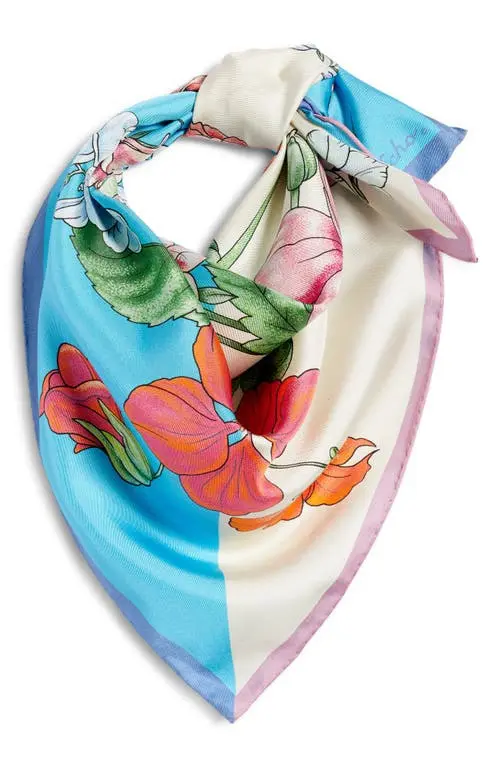 Echo Seasons Summer Series Silk Bandana Scarf - Blue Multi