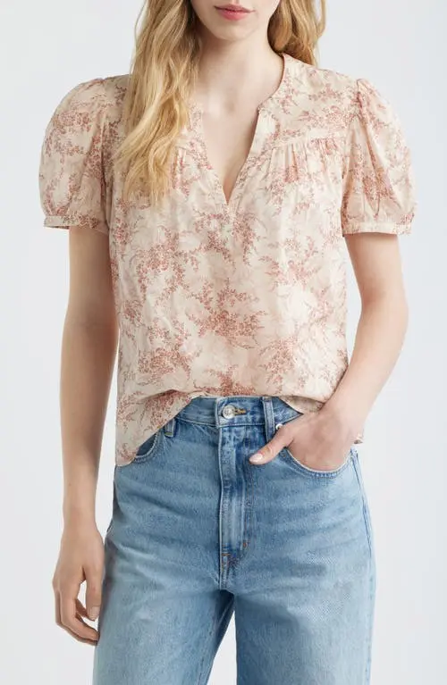 Paige Marlena Floral Cotton Blouse