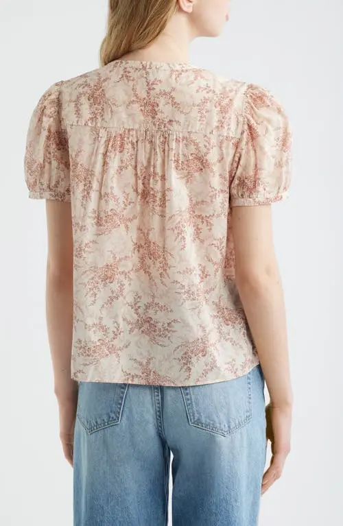 Paige Marlena Floral Cotton Blouse