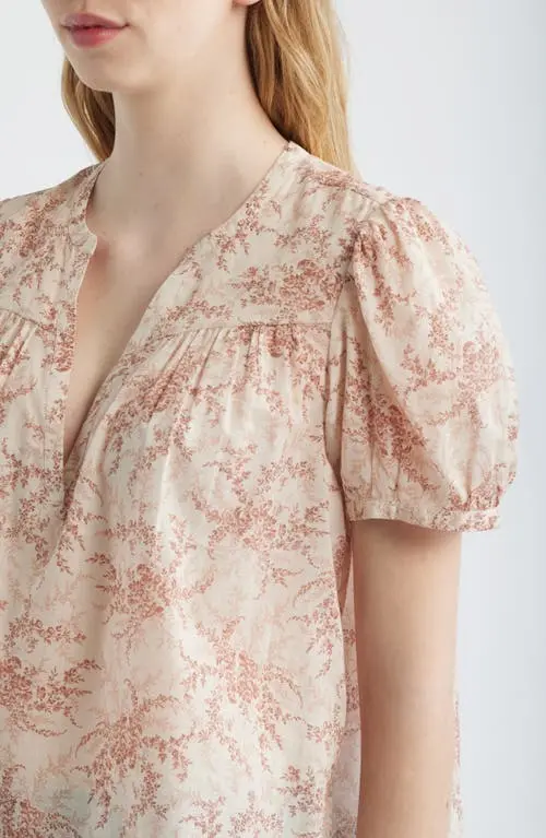 Paige Marlena Floral Cotton Blouse