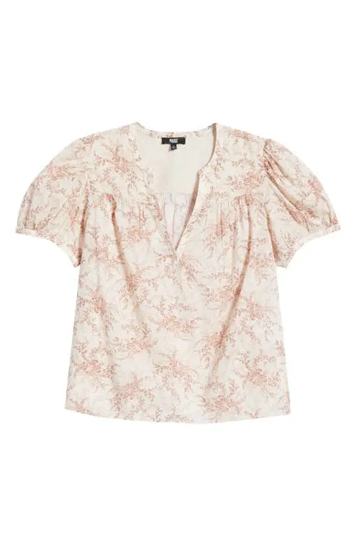 Paige Marlena Floral Cotton Blouse