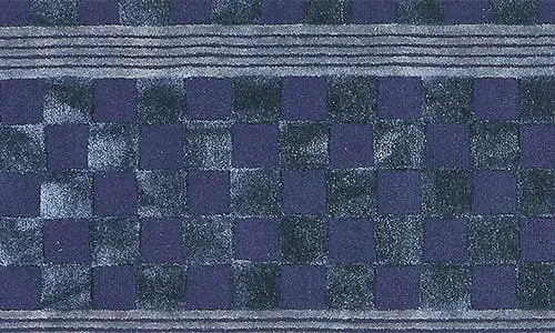 MACKENZIE-CHILDS Blue Tonal Check Runner