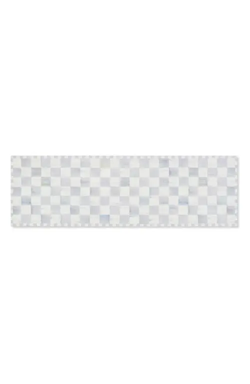 MACKENZIE-CHILDS Check Washable Runner - Sterling
