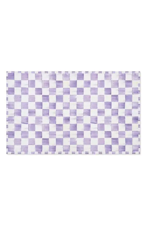 MACKENZIE-CHILDS Checkerboard Machine Washable Rug - Violet