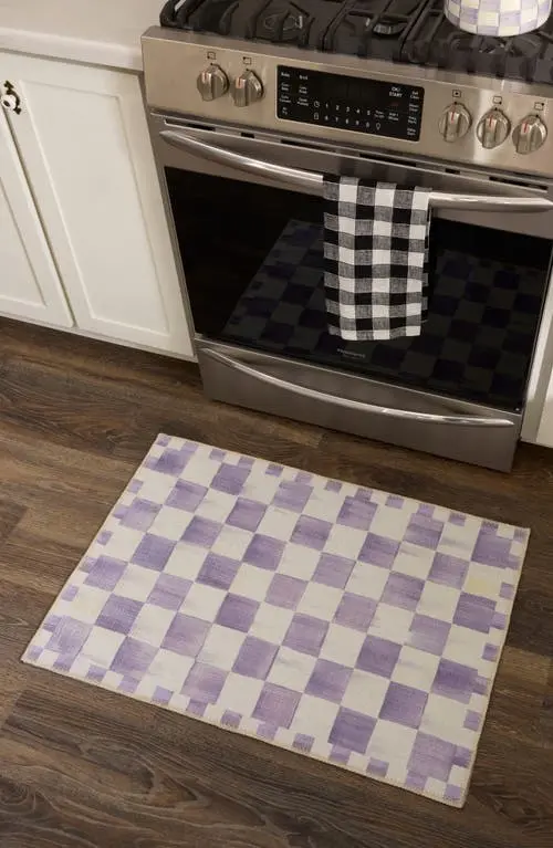 MACKENZIE-CHILDS Check Washable Rug