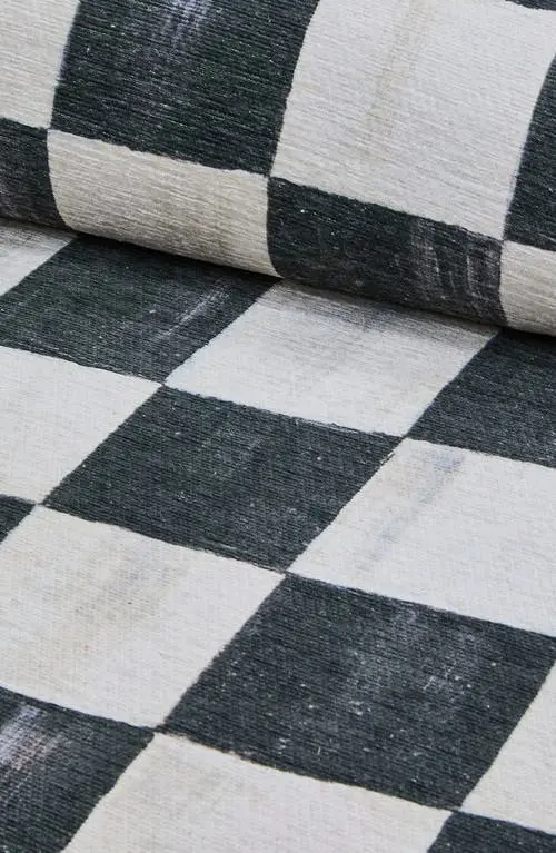 MACKENZIE-CHILDS Courtly Checkered Machine Washable Rug