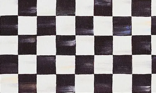 MACKENZIE-CHILDS Courtly Checkered Machine Washable Runner Rug