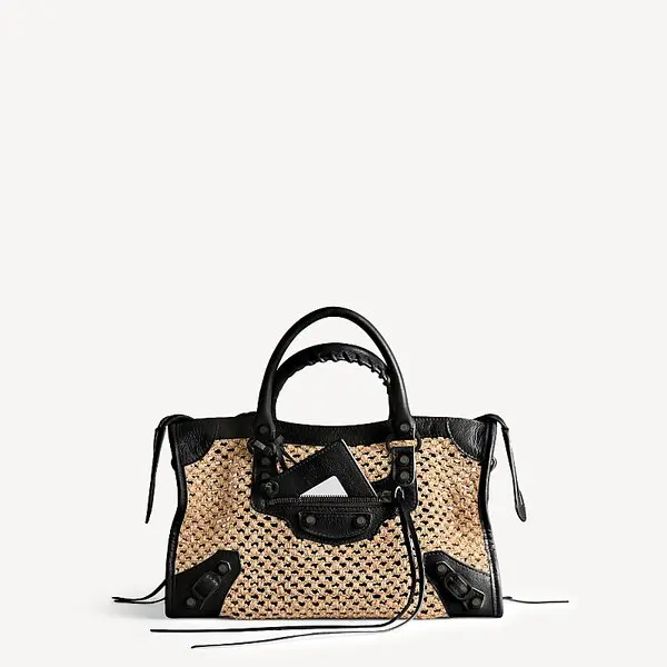 Balenciaga Le City Small Bag - Natural/black