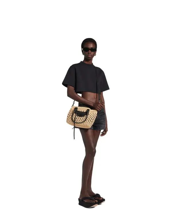 Balenciaga Le City Basket Small Woven Tote