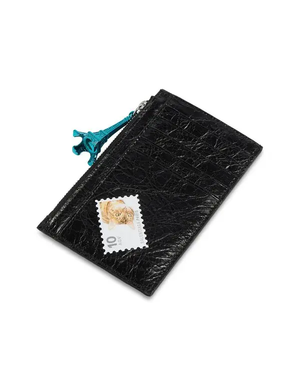 Balenciaga Cash Large Long Coin And Card Holder - Black/multicolor