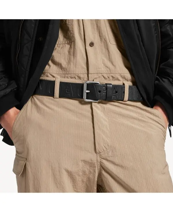 Balenciaga Debossed Logo Leather Belt