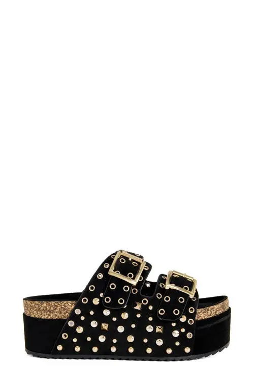 AZALEA WANG Kaegan Platform Sandal - Black