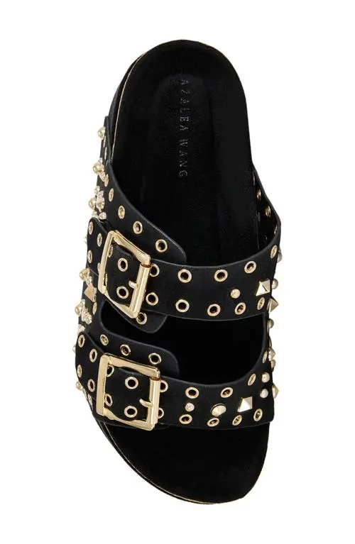 AZALEA WANG Kaegan Platform Sandal - Black
