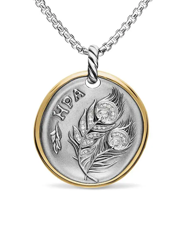 David Yurman Hera Medallion Amulet - Silver/gold