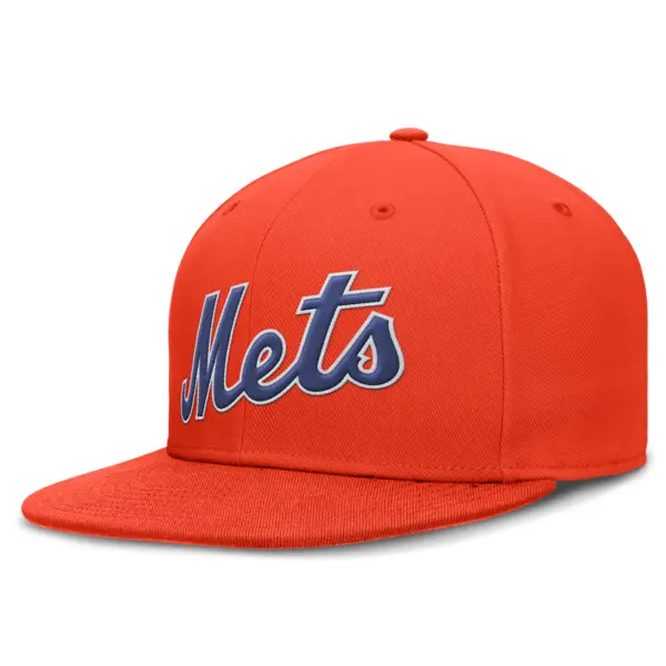 Nike New York Mets Dri-fit Mlb Fitted Hat - Orange