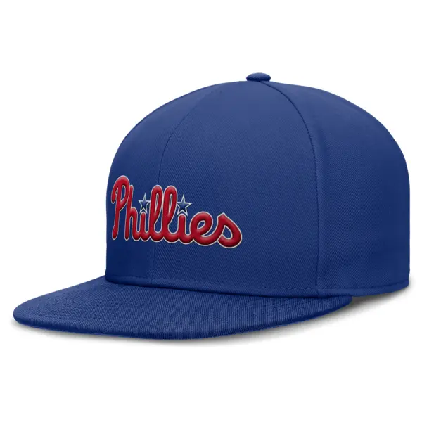 Nike Philadelphia Phillies True Dri-fit Mlb Fitted Hat - Blue