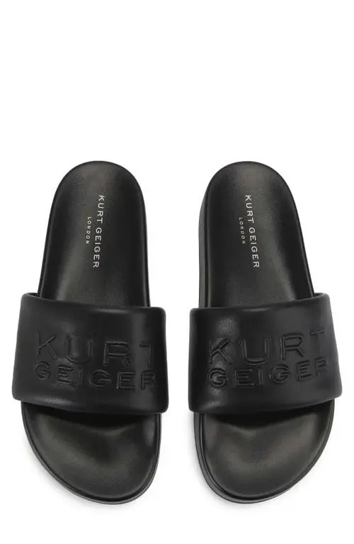 Kurt Geiger Stacked Slide Sandal - Black