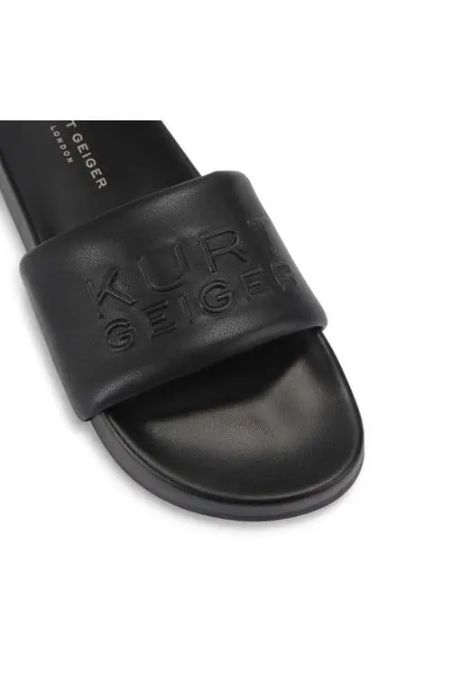 Kurt Geiger Stacked Slide Sandal - Black