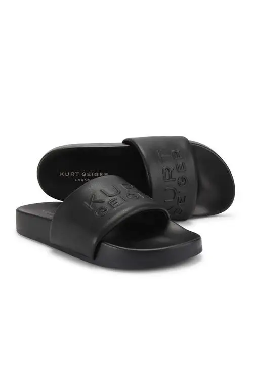 Kurt Geiger Stacked Slide Sandal - Black
