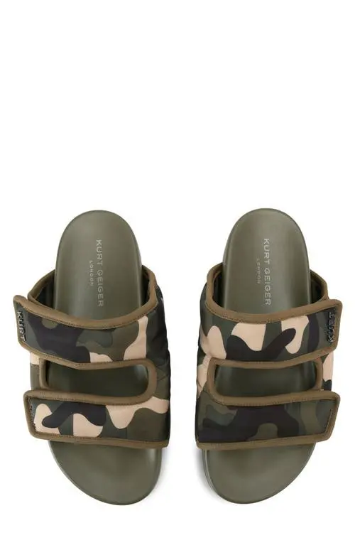 Kurt Geiger Puff Slide Sandal - Dark Green