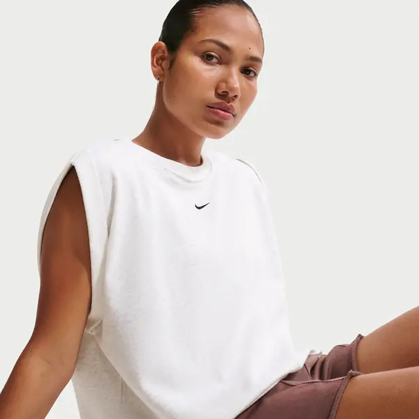 Nike Sportswear Chill Terry Oversized Tank Top - Brown