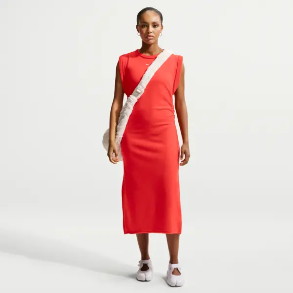 Nike Sportswear Chill Terry Oversized Dress - Red