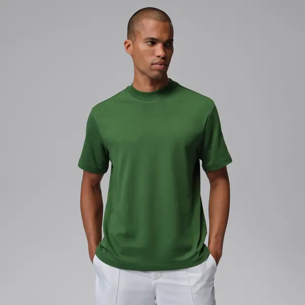 JORDAN Sport Dri-fit Mock-neck Golf Top - Green