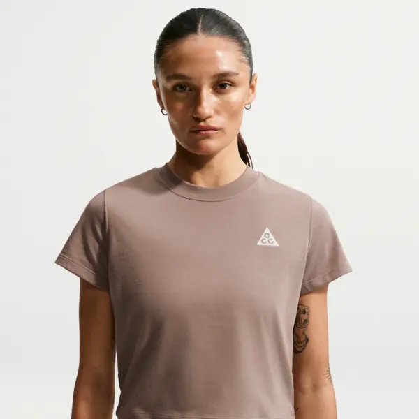 Nike Dri-fit Short-sleeve Top - Brown