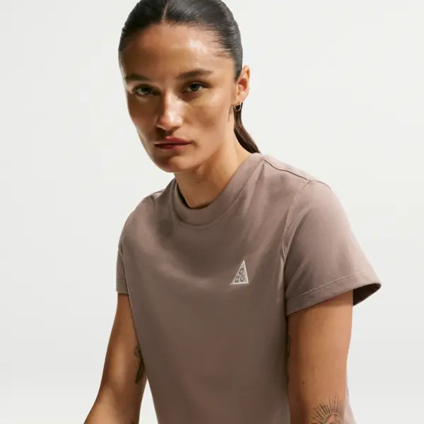 Nike Dri-fit Short-sleeve Top - Brown