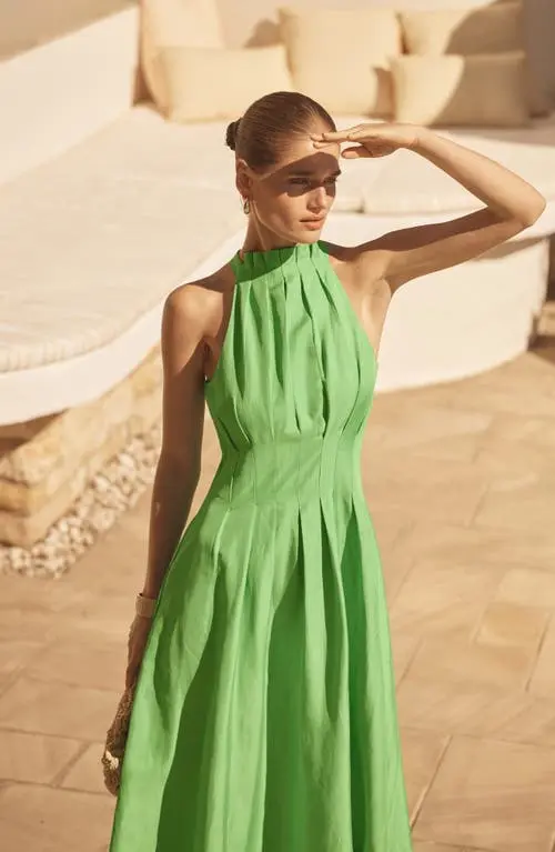 EVER NEW Miller Pleated Midi Dress