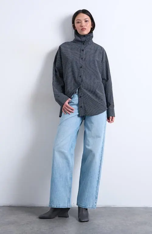 Topshop Cinch Low Rise Relaxed Jeans