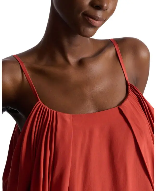 Balmain Draped Silk Crepe Top