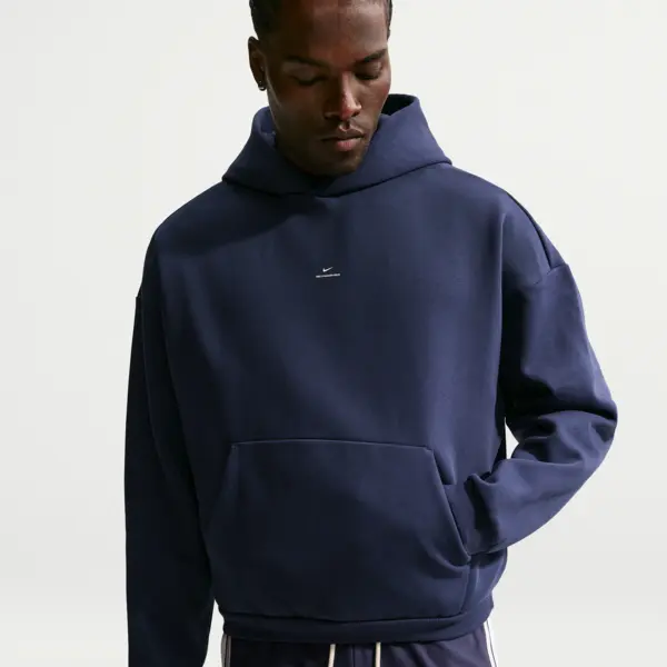 Nike Standard Issue Therma-fit Brushed Basketball Pullover Hoodie - Blue