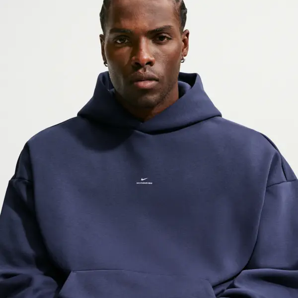 Nike Standard Issue Therma-fit Brushed Basketball Pullover Hoodie - Blue