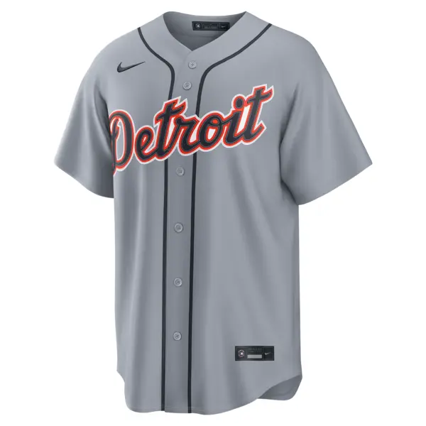 Nike Tarik Skubal Detroit Tigers Mlb Replica Jersey - Grey