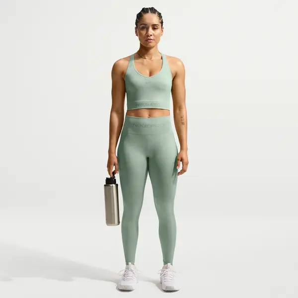 Nike Pro Seamless High-waisted 7/8 Leggings - Green