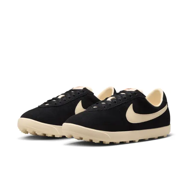 Nike Astrograbber Suede Low Top Athletic Shoes - Black