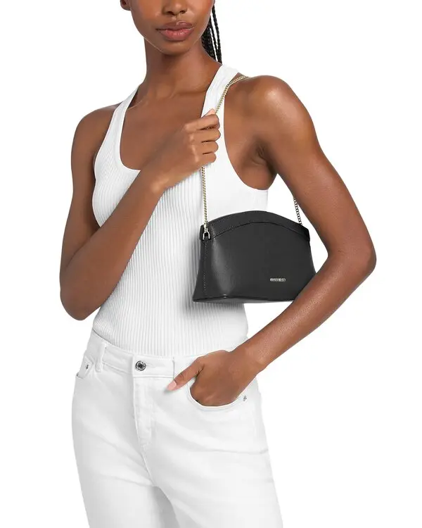 Michael Kors Athena Small Leather Crossbody Clutch