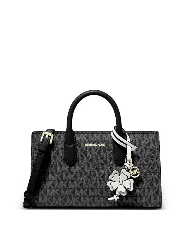 Michael Kors Monogram Crossbody - Black