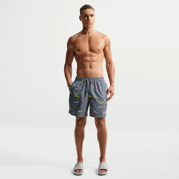 Nike Swim Breaker 7" Brief-lined Volley Short - Grey