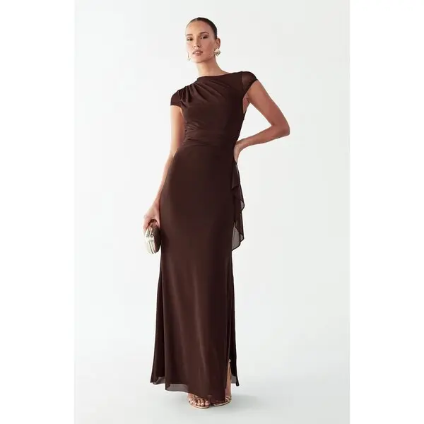 BWLDR Howard Maxi Dress - Chocolate