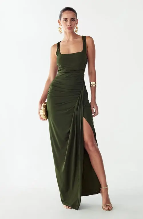 BWLDR Fallen Maxi Dress - Khaki