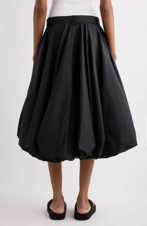 Balenciaga Gathered Technical Taffeta Balloon Shorts - Black