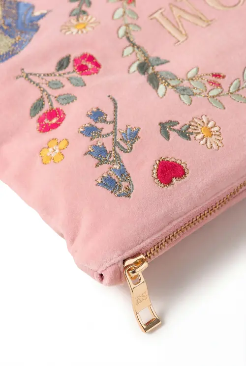ELIZABETH SCARLETT Earth Goddess Mom Velvet Everyday Pouch