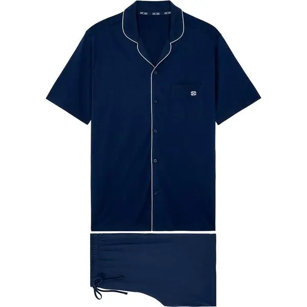 HOM Rafael Short Pajama Set - Navy