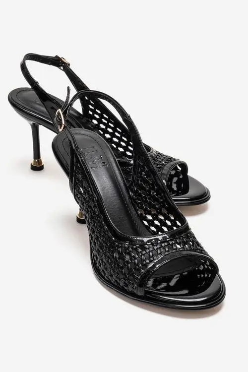 PROLOGUE SHOES Bonito Stiletto Sandal - Black